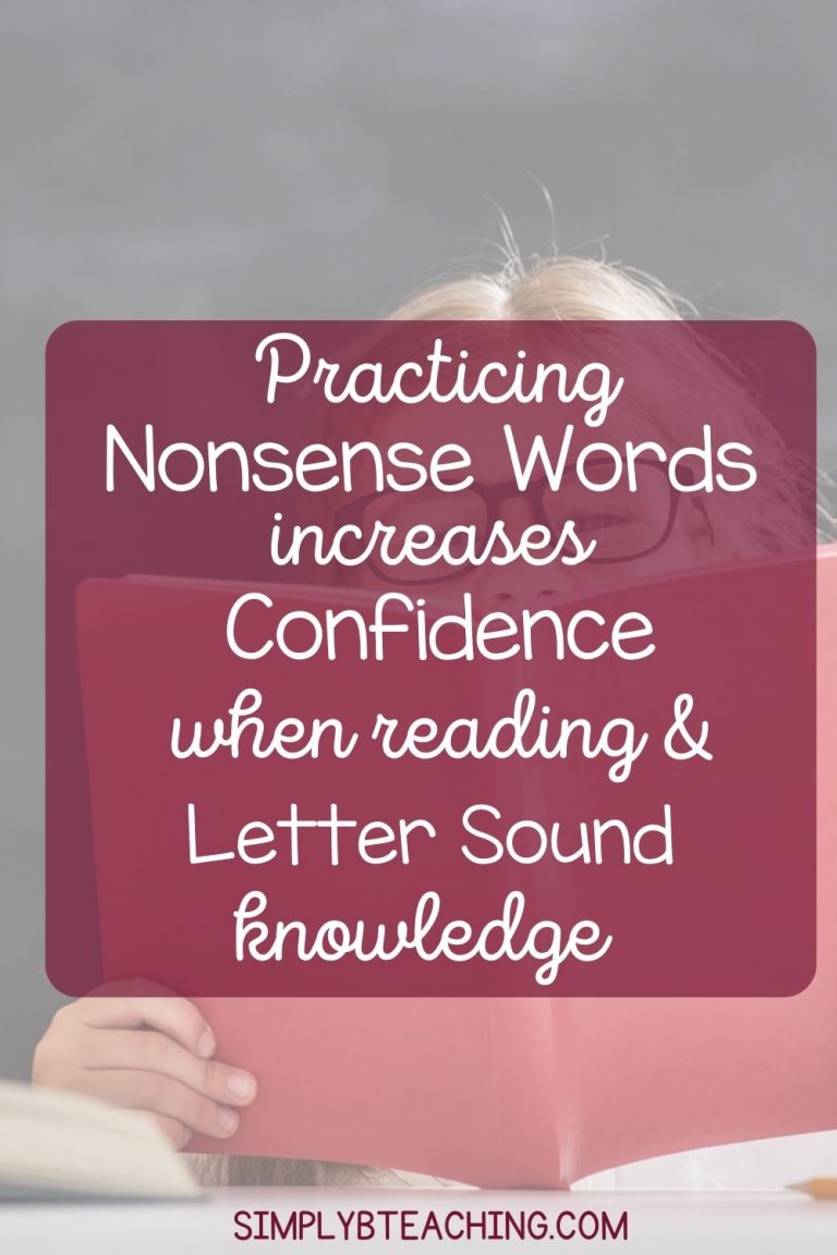 The Importance of Nonsense Words & How to Teach Them! - Simply B Teaching