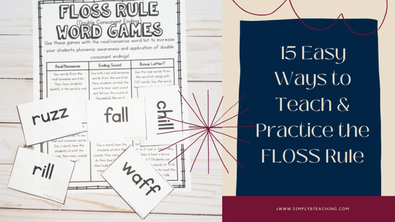 15 Amazingly Easy Ways to Help Your Students Master the FLOSS Rule ...