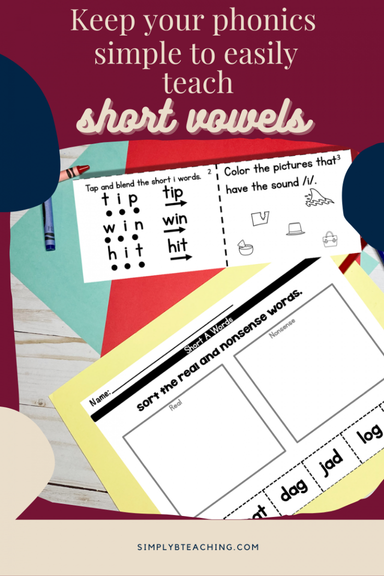 Quickly Learn What Are Short Vowels - Simply B Teaching