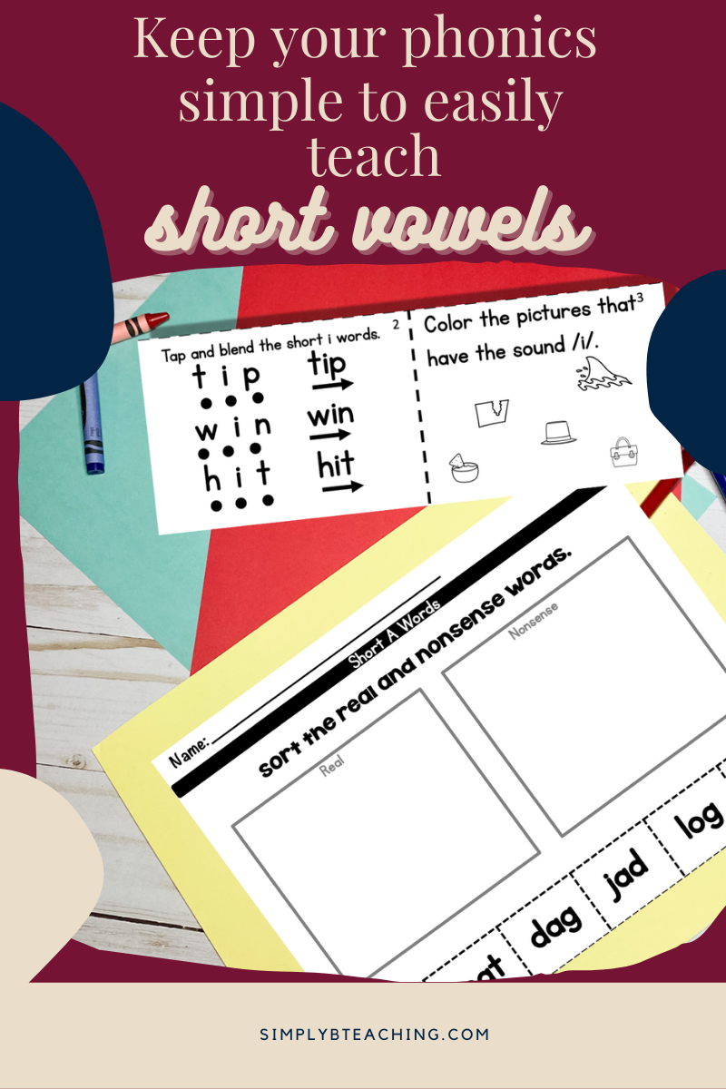 Quickly Learn What Are Short Vowels - Simply B Teaching