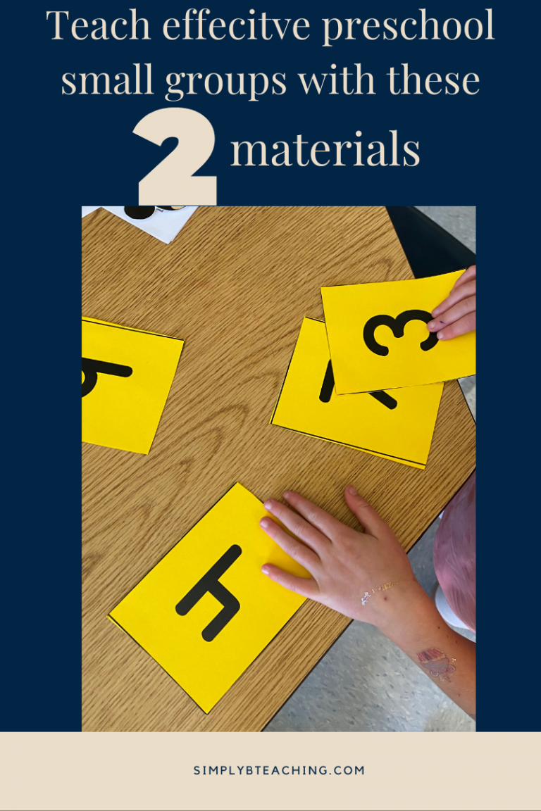 5 Refreshingly Easy Small Group Preschool Activities - Simply B Teaching
