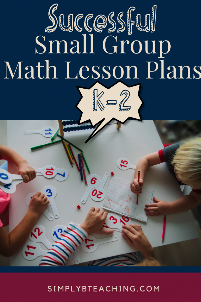 guided math small group lesson plans - Simply B Teaching