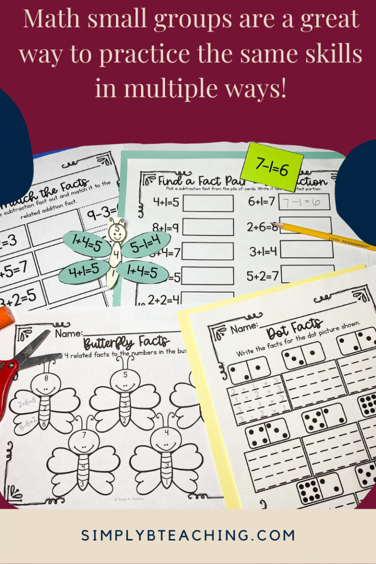 guided math small group lesson plans - Simply B Teaching