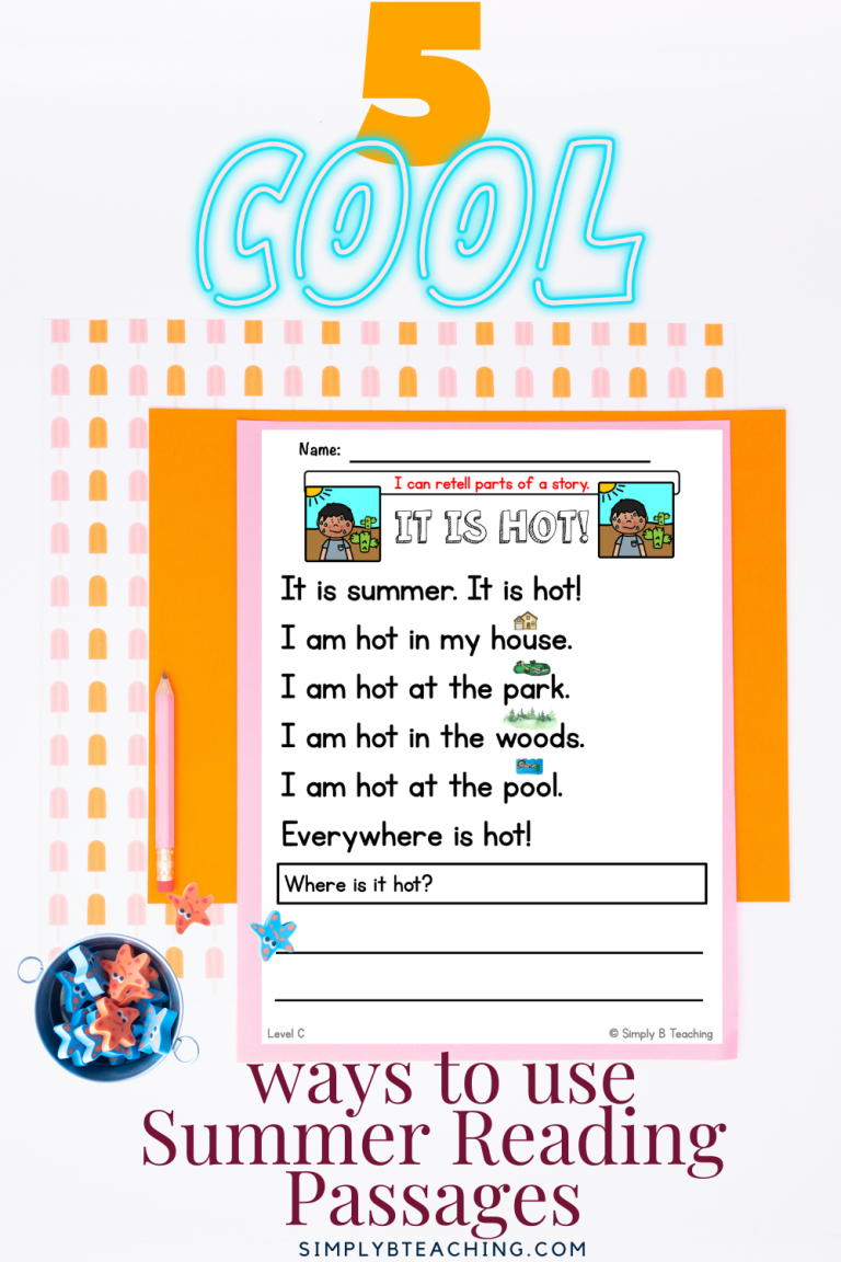 5 Cool Ways to Use 1st Grade Summer Reading Comprehension Passages ...