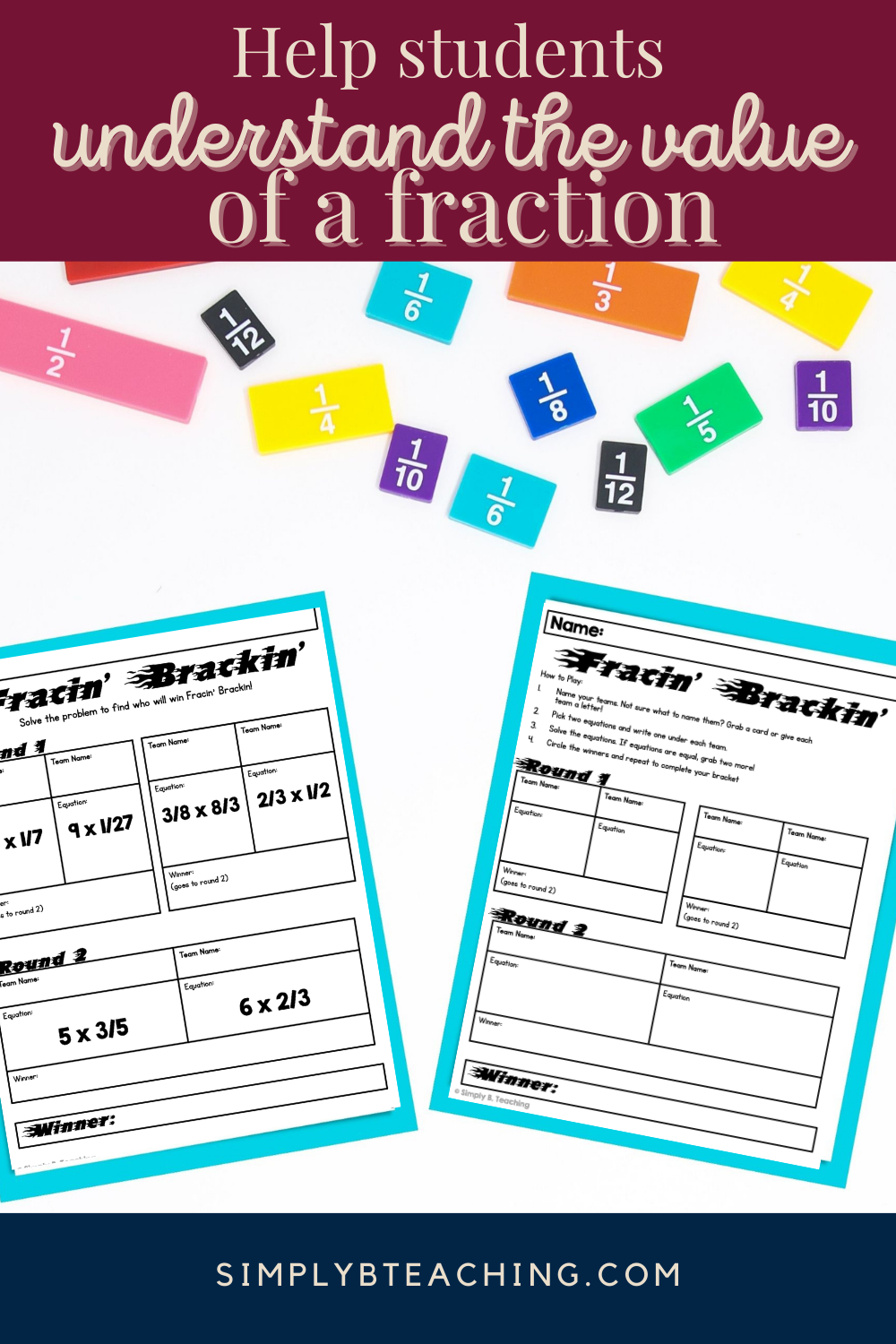 The Best Game to Teach Equivalent Fractions - Simply B Teaching