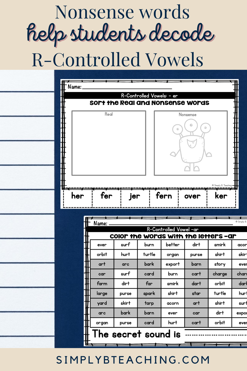 7 Creative Ways to Practice R-Controlled Vowels - Simply B Teaching
